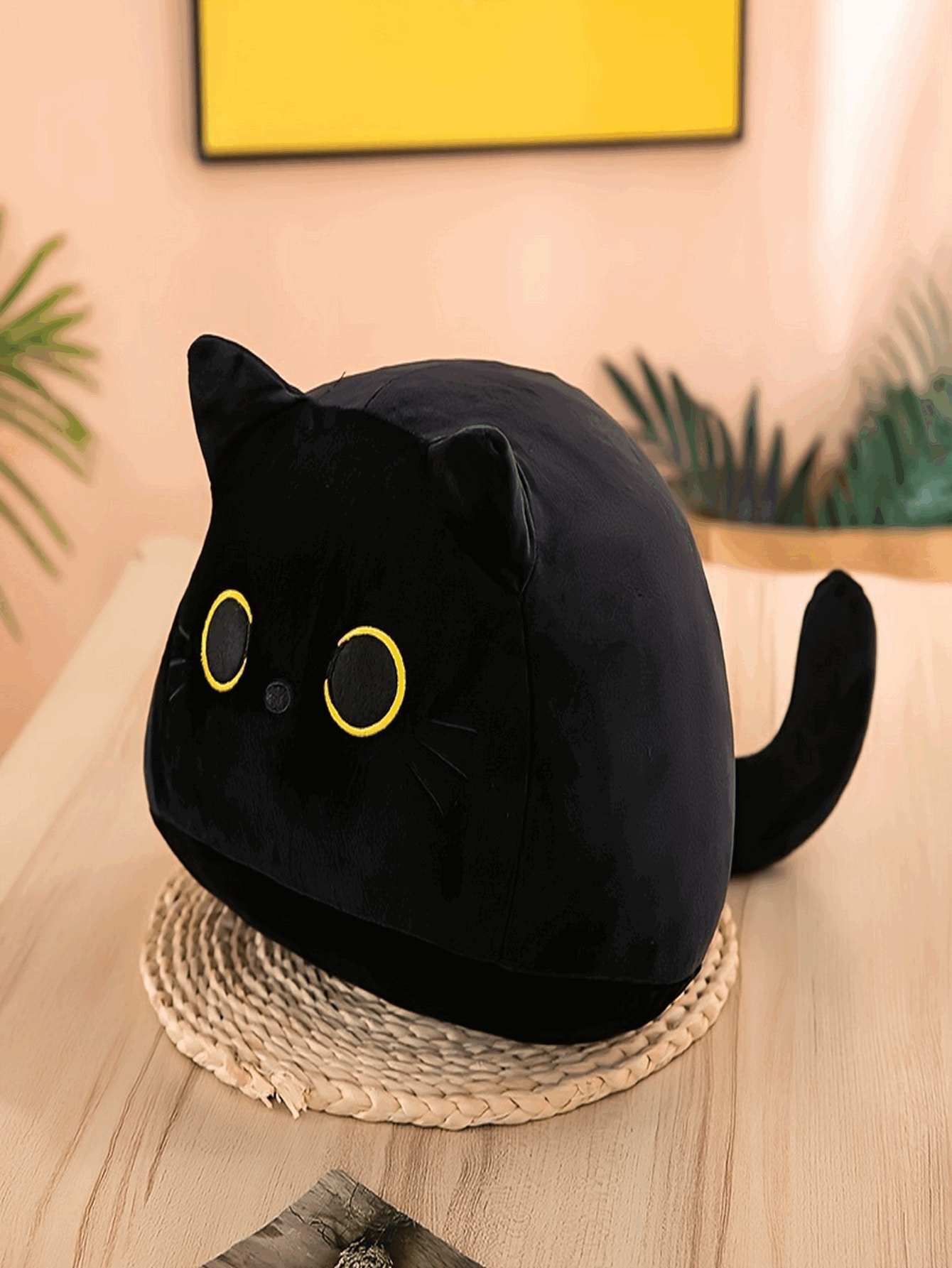 13.8 Inch Black Cat Plush Toy Soft Plush Doll Cat Plush Cat Stuffed ...
