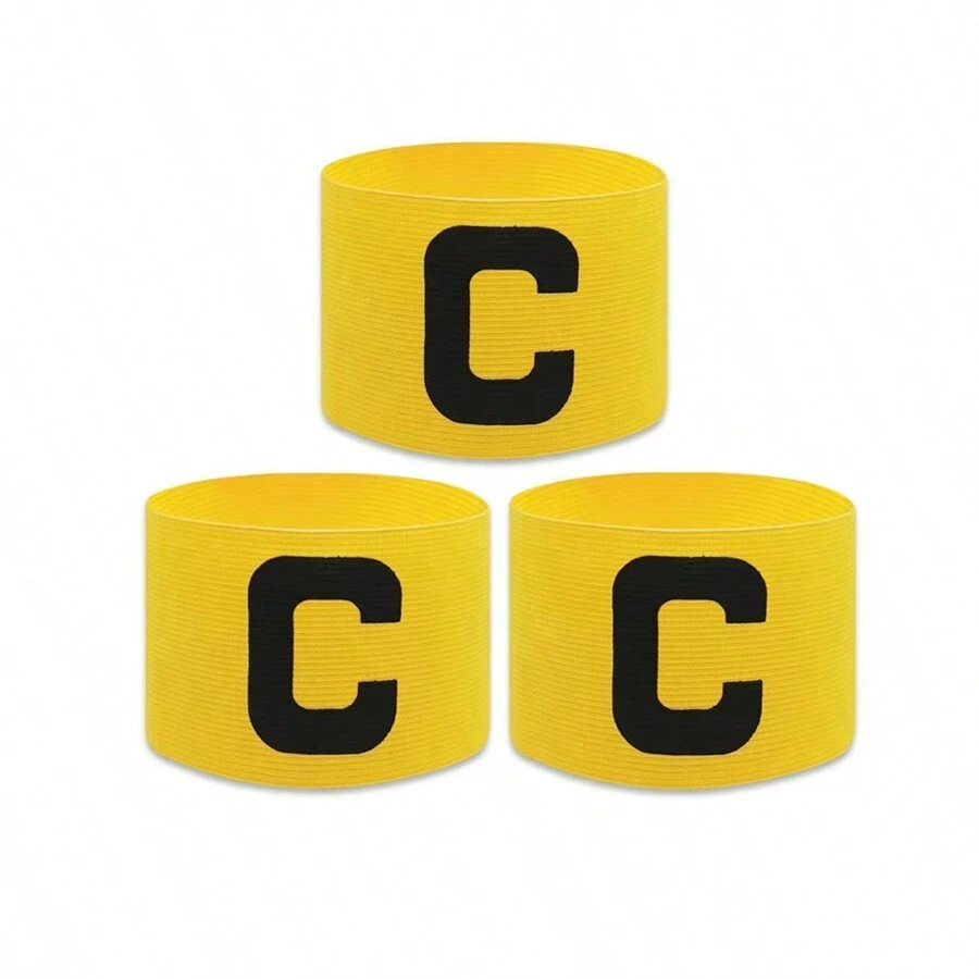 3-Pack Captain's Armband, C Logo, Captain's Logo, Suitable For Football ...