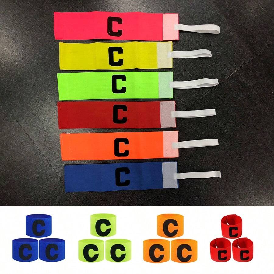 3-Pack Captain's Armband, C Logo, Captain's Logo, Suitable For Football ...