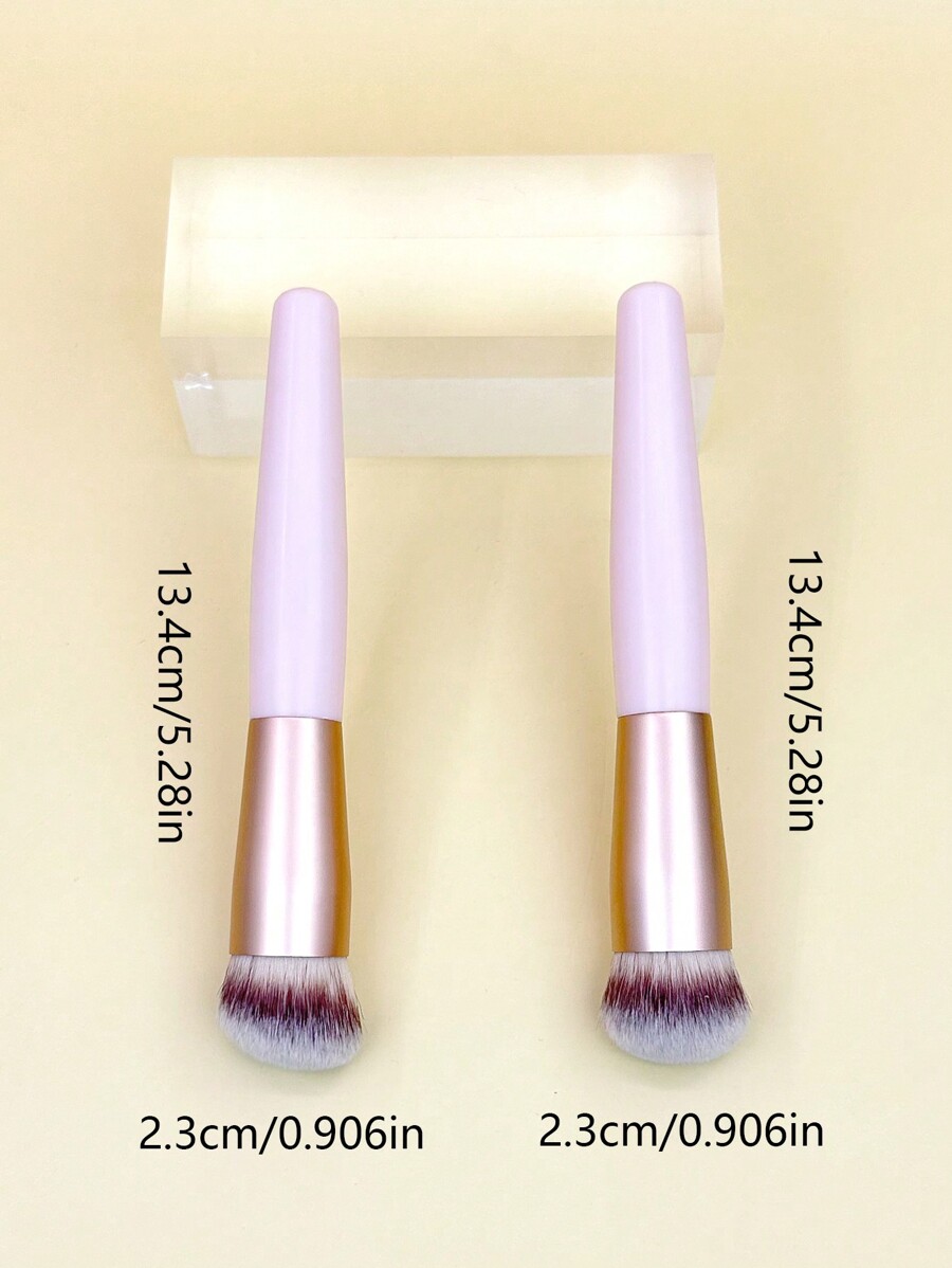 Slope Medium Concealer Brush, Contour Brush With Slanted Angle, Round ...