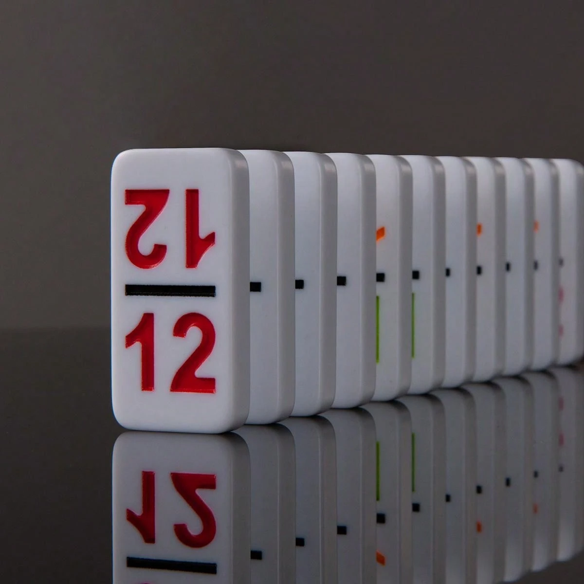 1 Set Mexican Train Dominoes Set With Color Numbers, Double 12 Dominoes ...