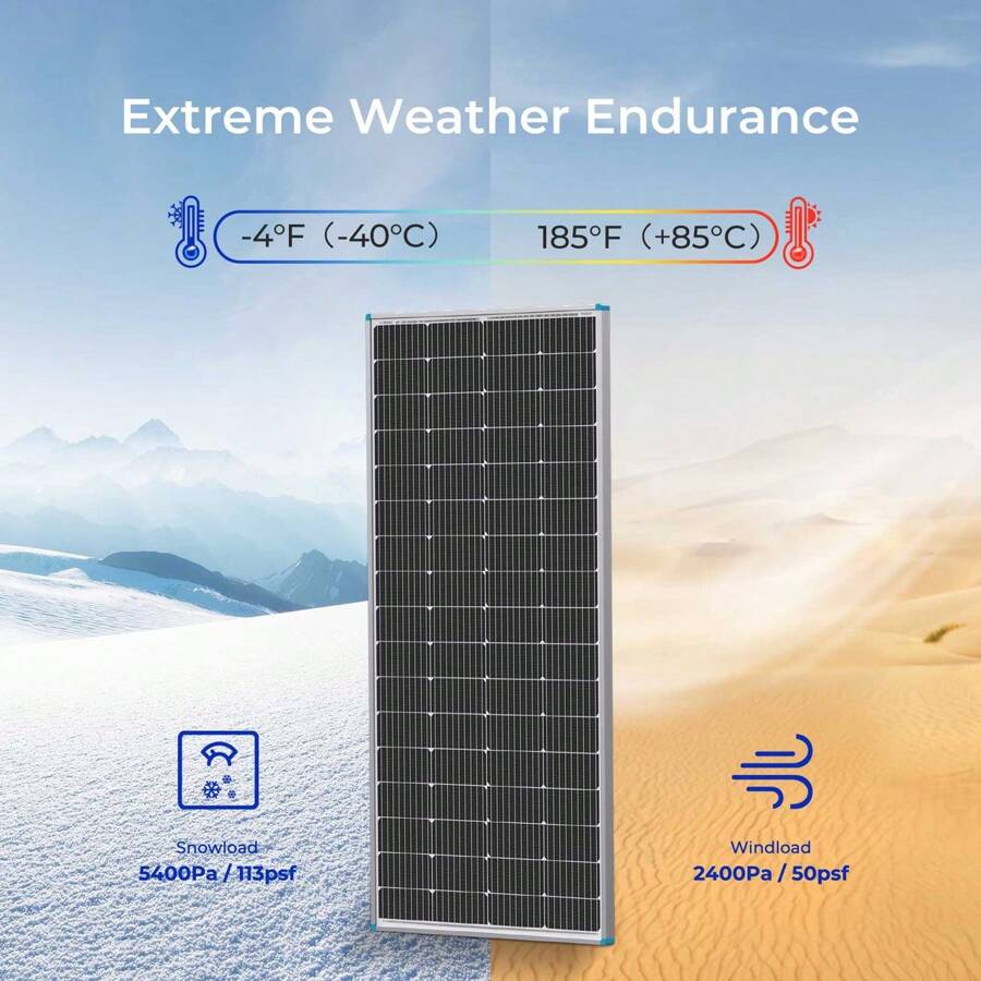 Renogy Solar Panel 200 Watt 12 Volt, High-Efficiency Monocrystalline PV ...