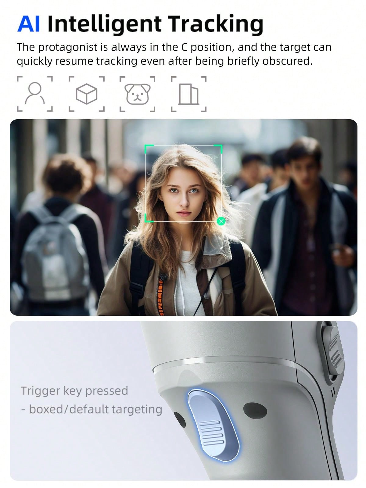 TOKQI M01 Gimbal Stabilizer For Smartphone, 3-Axis Stabilization, With ...