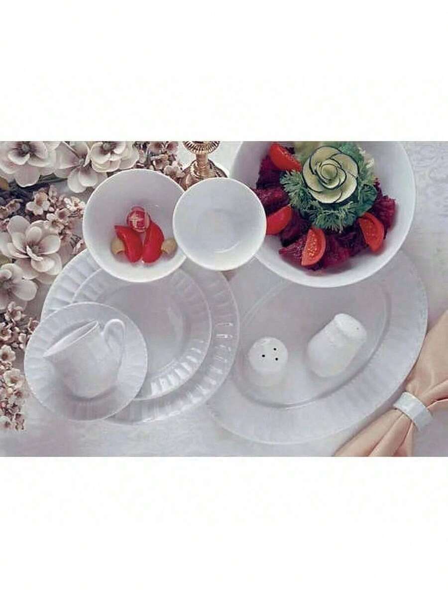 46-Piece Dinnerware and Serve ware Set, Service for 6 | SHEIN USA