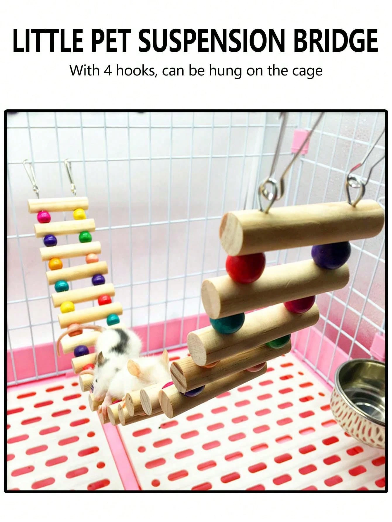 Small Pet Suspension Bridge For Hamster, Parrot Swing, Flying Squirrel ...