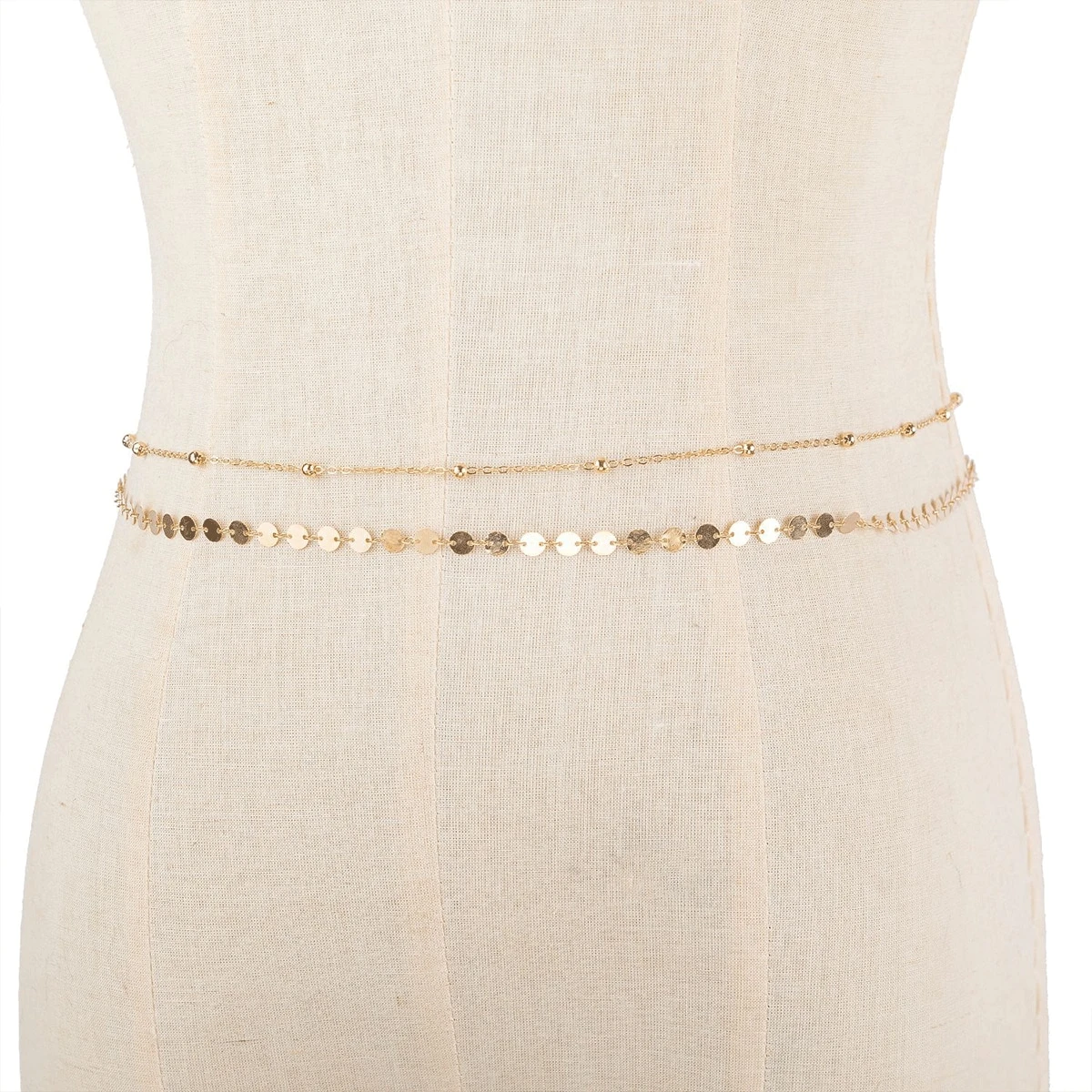 2pcs/set Women's Sexy Gold Body Chain, Combination Waist Chain | SHEIN USA