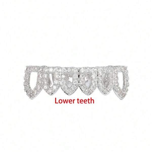 Halloween Gift Dental Braces With Rhinestones And Hollow Out Design ...