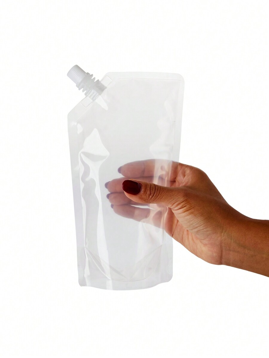 50 Pack 16oz Reusable Adult Plastic Drink Pouches With Funnels For ...