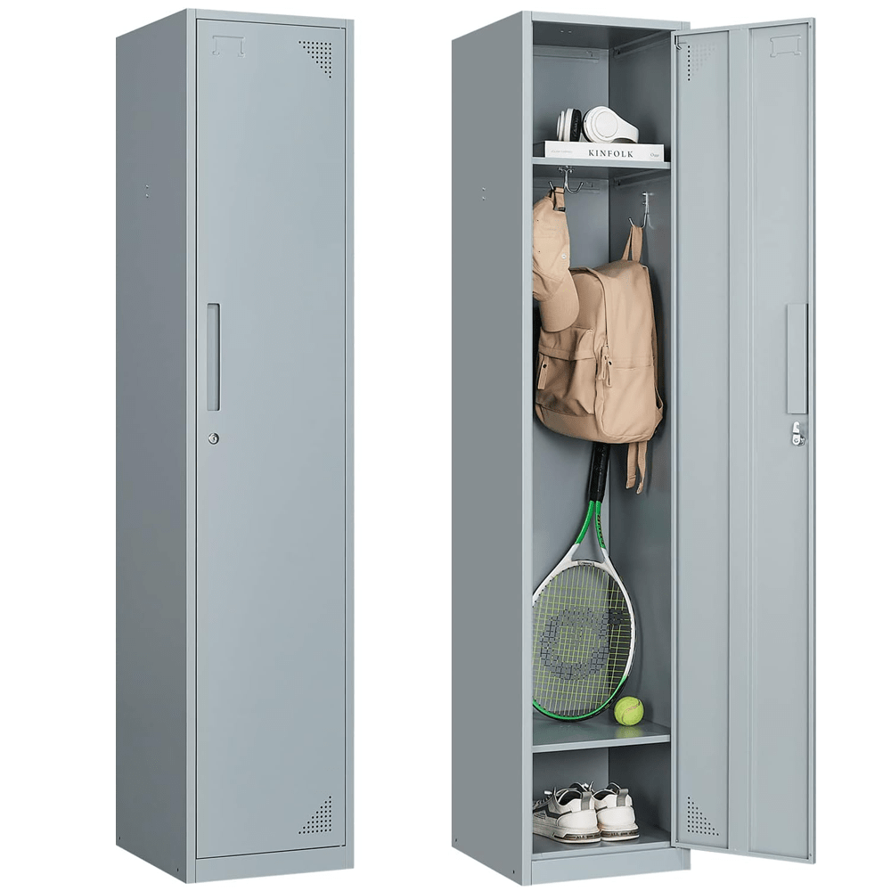 Metal Locker Single Door, Employee Lockers With Keys And Hanger, 1 Door ...