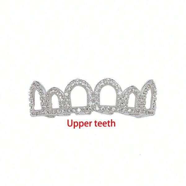 Halloween Gift Dental Braces With Rhinestones And Hollow Out Design ...