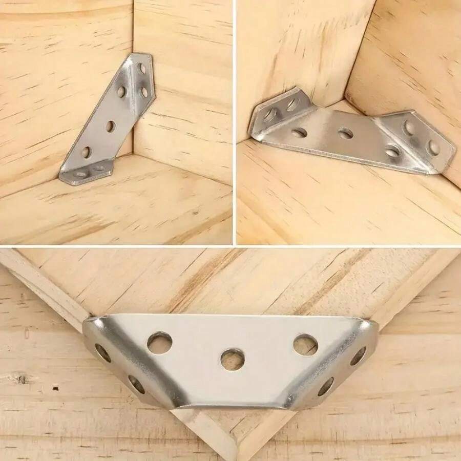 4pcs Thickened Stainless Steel Multi-functional Angle Code, Three-sided ...