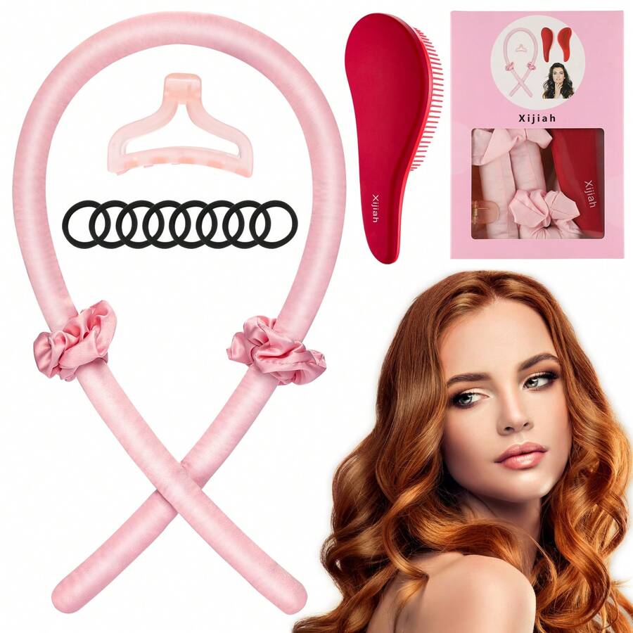 Satin Heatless Curling Set - Hair Rollers For Heatless Curls | Heatless ...