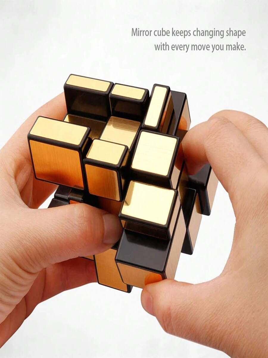 Neo Magic Mirror Cube 3x3x3 Gold Silver Professional Speed Cubes ...