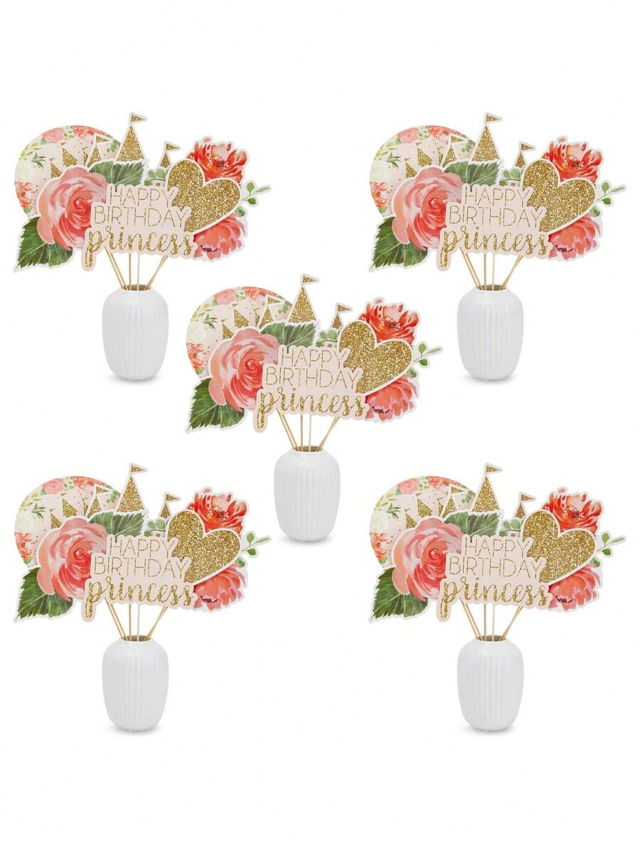 30 Pieces Princess Birthday Party Decorations, Baby Shower Table ...