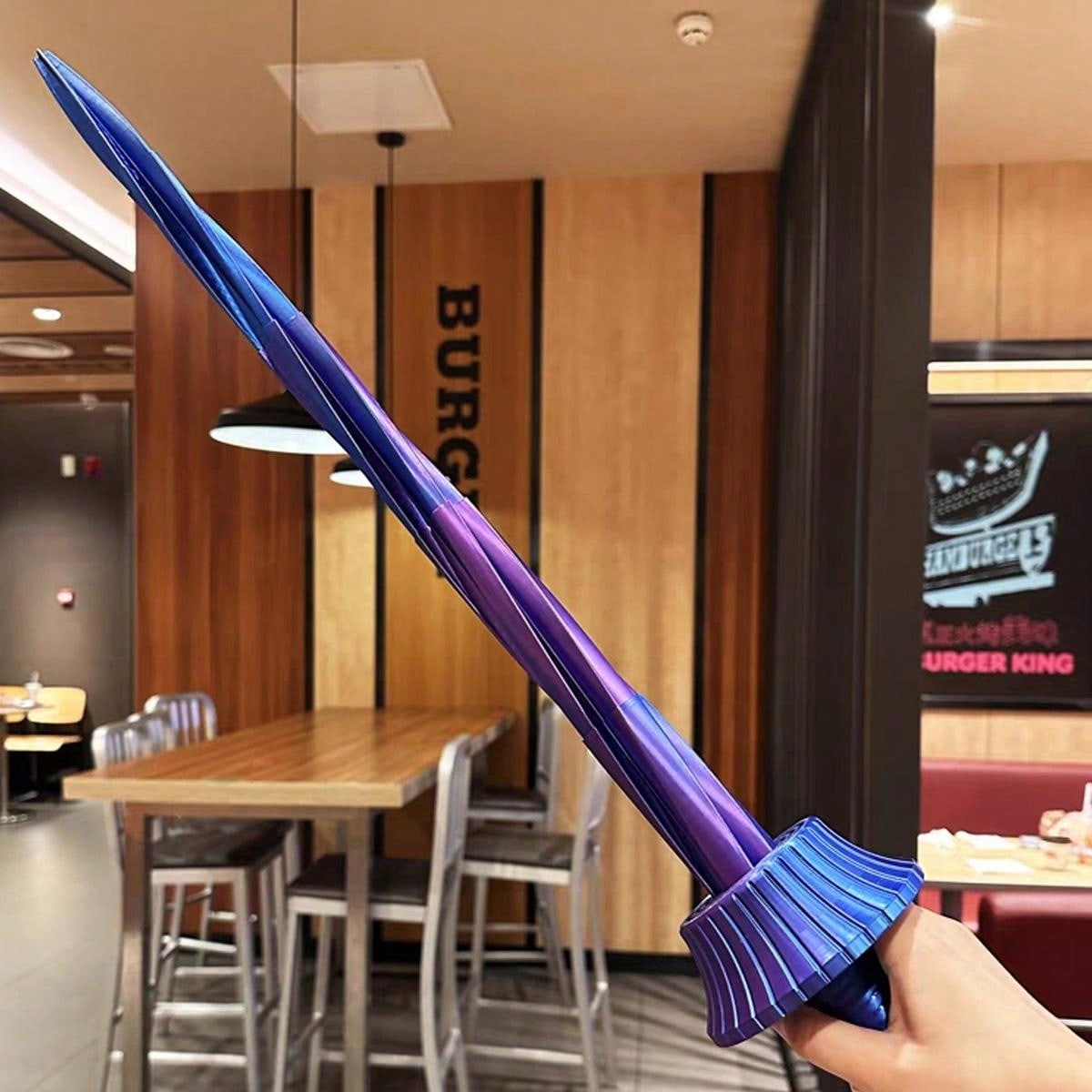 A Random Color 3d Printed Telescopic Sword, Plastic Gravity Radish ...