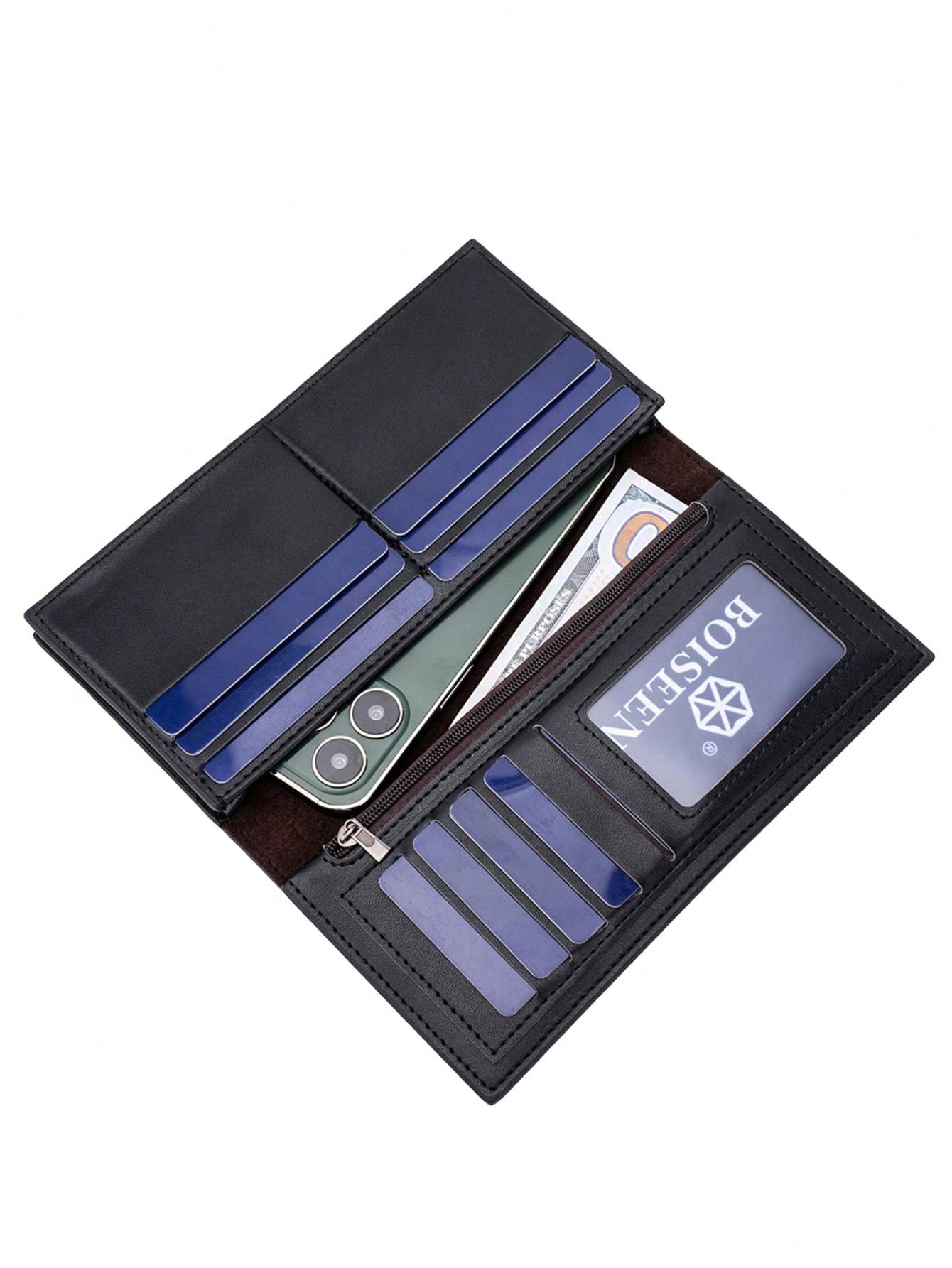 New Men'S Wallets Long Stylish, Simple, Large-Capacity And Multi ...