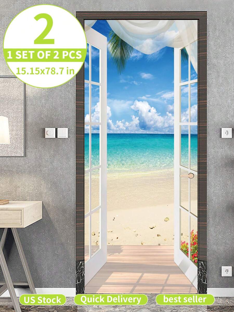 3d Interior Door Stickers, Waterproof And Wear-resistant Self-adhesive ...