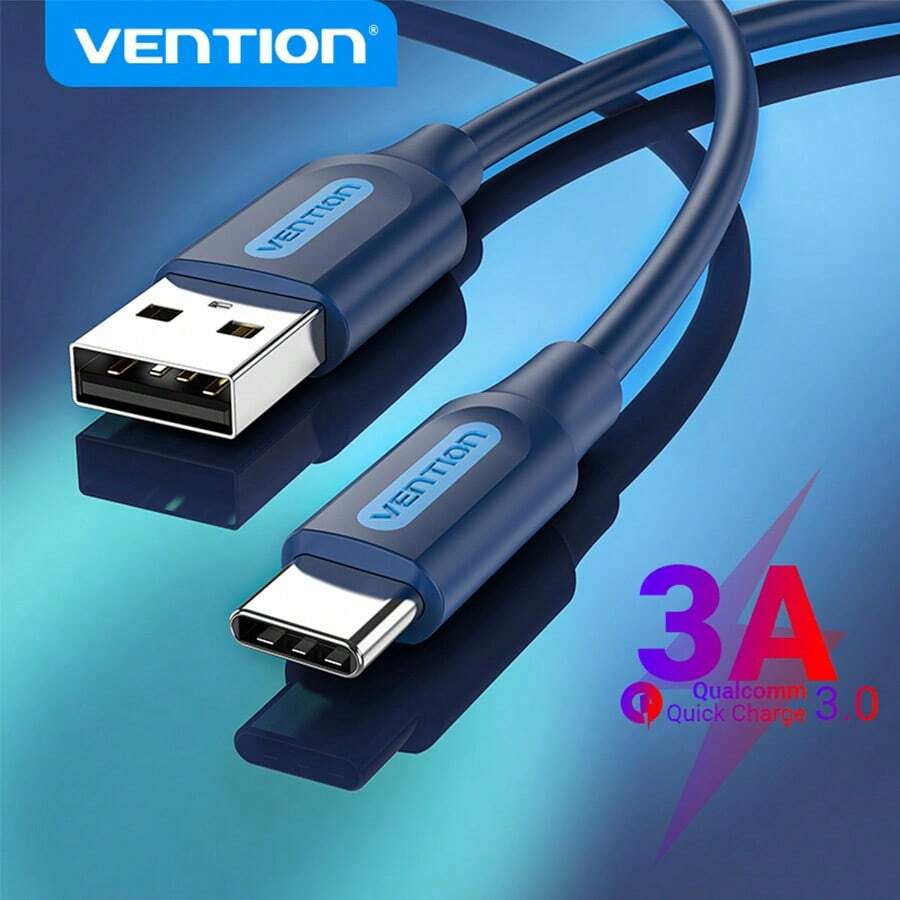 VENTION USB Tipo C Cabo Carregador Carregamento Rápido, USB A para USB ...