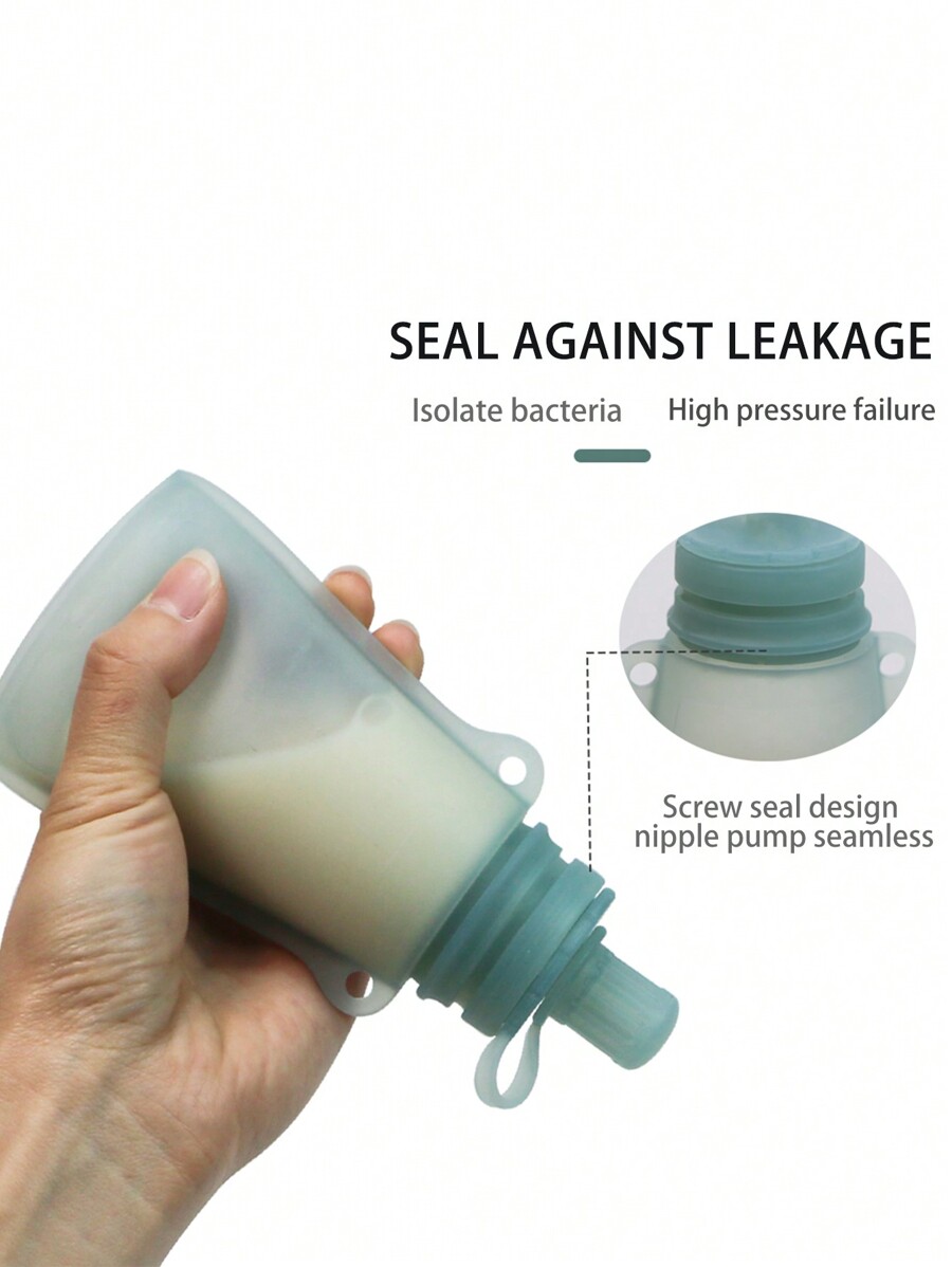 3pcs Reusable Squeeze Pouches Silicone Refillable Baby Food Storage ...