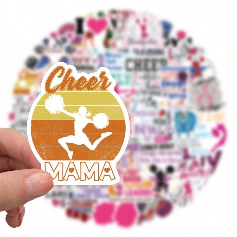50 Cartoon Cheerleader Cheer Unrepeated Stickers Motorcycle Phone Case ...