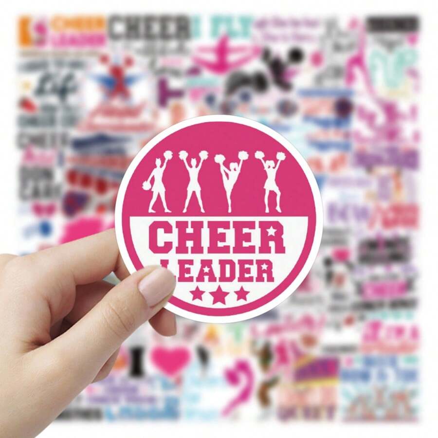 50 Cartoon Cheerleader Cheer Unrepeated Stickers Motorcycle Phone Case ...