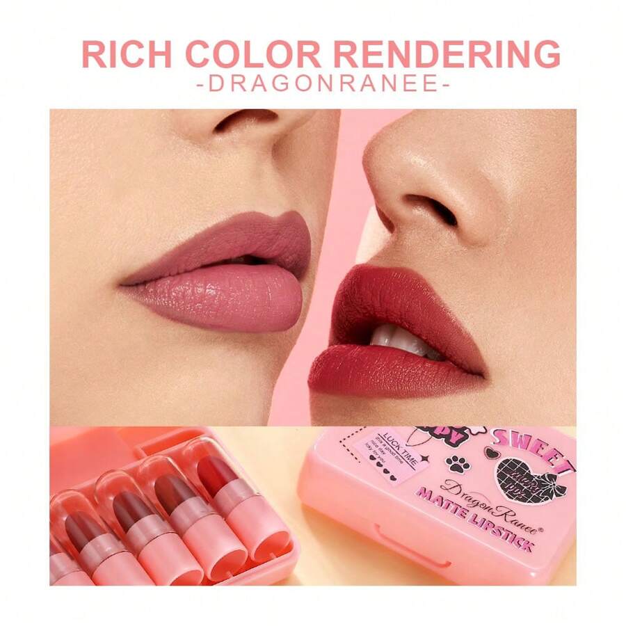 Dragon Ranee Mini Lipstick And Lip Gloss Set Of Five, Cute And Easy To ...