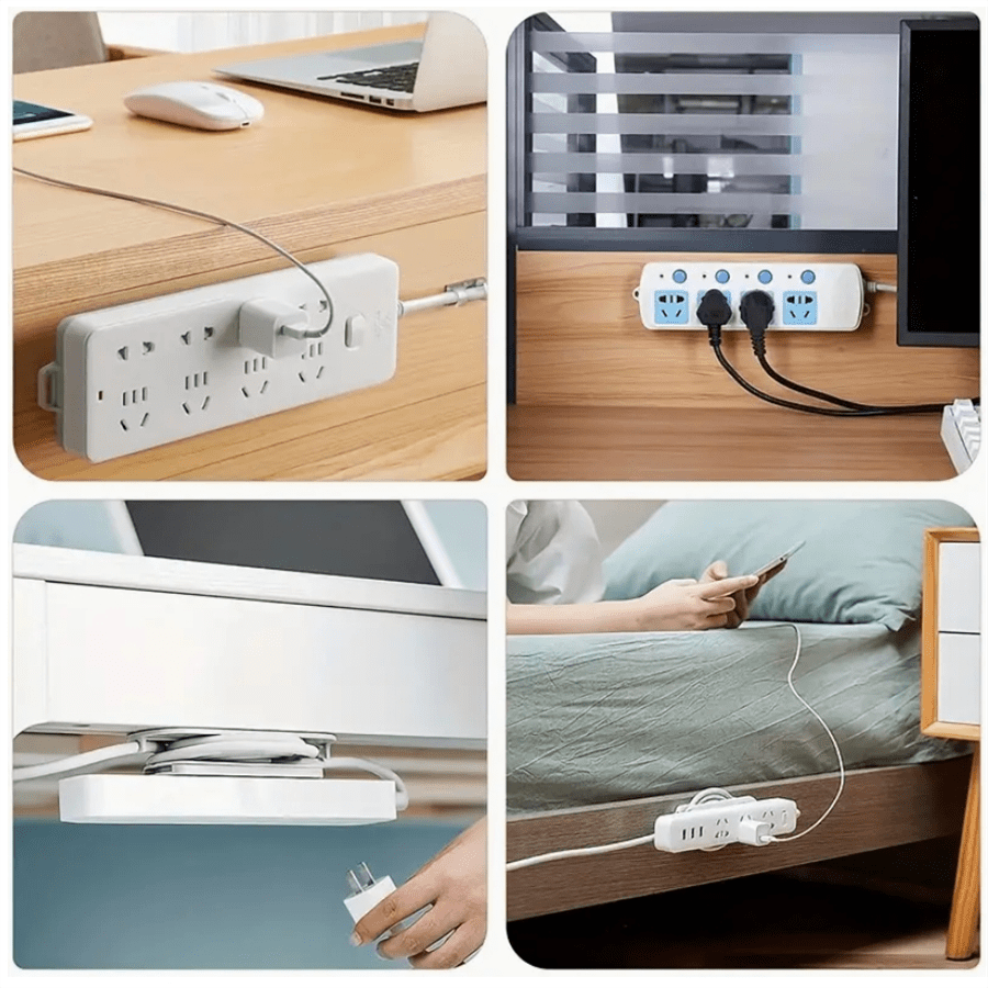 1pc Self-adhesive Wall Hook Socket Storage Holder Socket Organizer ...