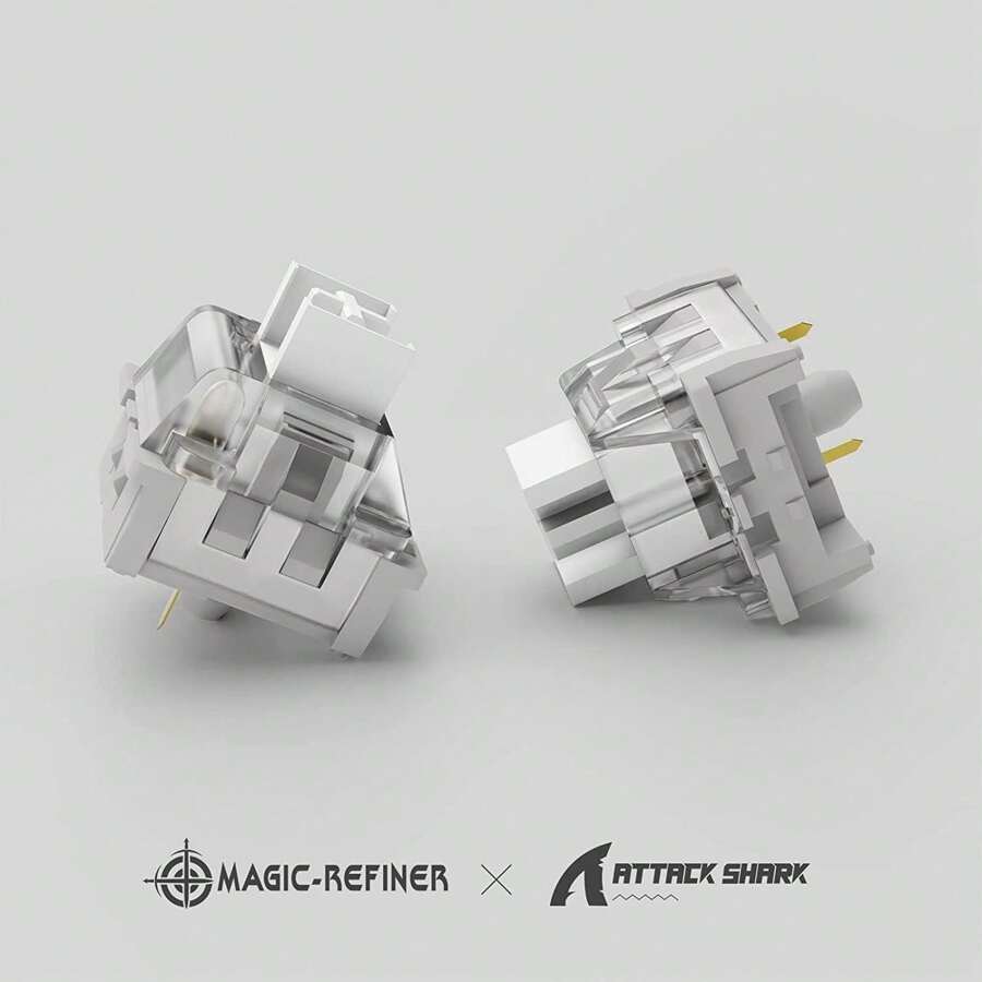 MAGIC-REFINER X Creamy White Switches For Mechanical Keyboard DIY, 42gf ...