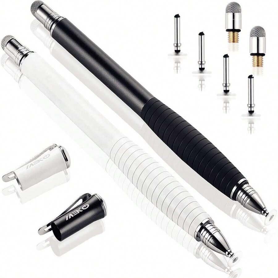 2pcs Universal Black & White Touch Screen Stylus Pen For Iphone, Ipad ...