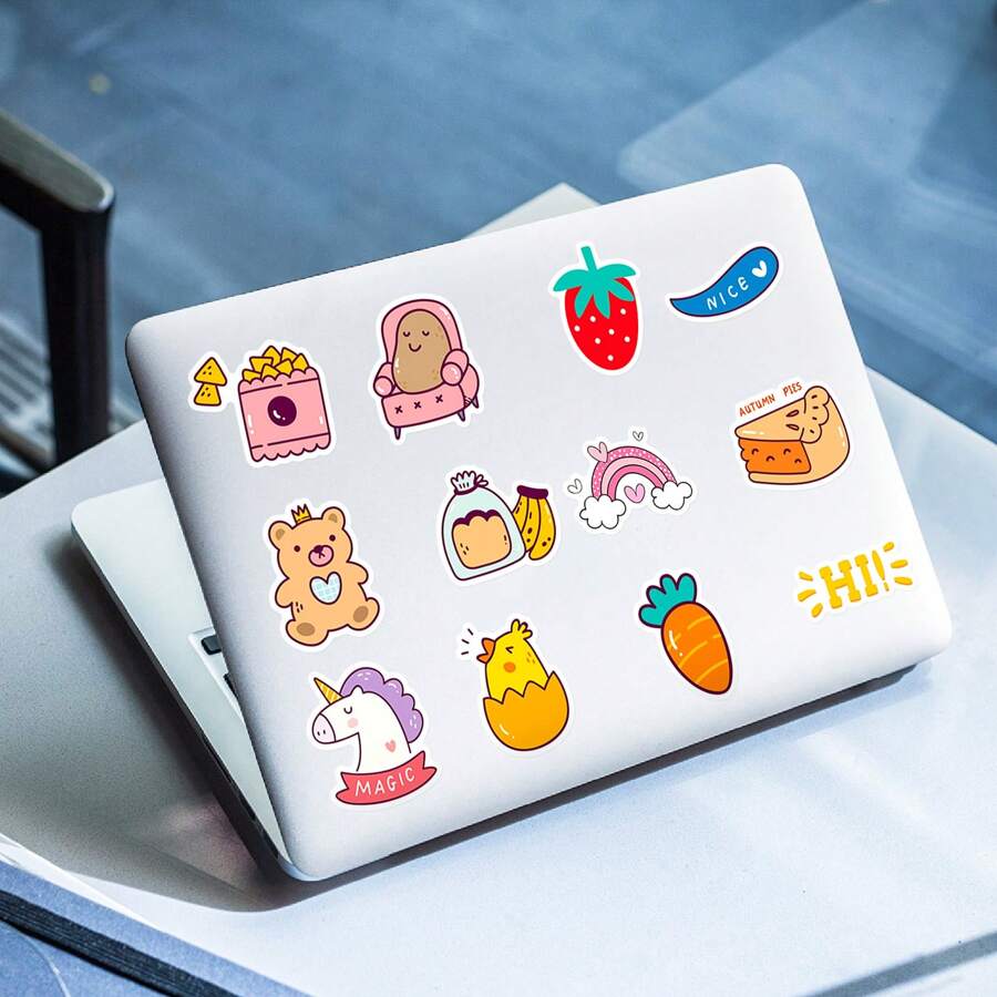 50Pcs Cute Stickers For Water Bottles, Vinyl Waterproof Stickers For ...