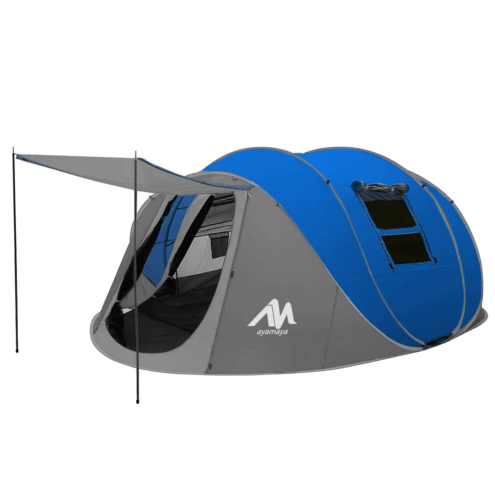 6 Person Easy Pop Up Tents for Camping - AYAMAYA Double Layer ...