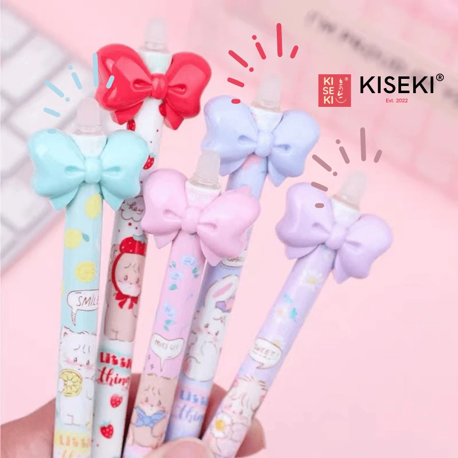 3 Retractable Pens Blue Gel Ink Erasable Magic Erasable Pen With Rubber ...