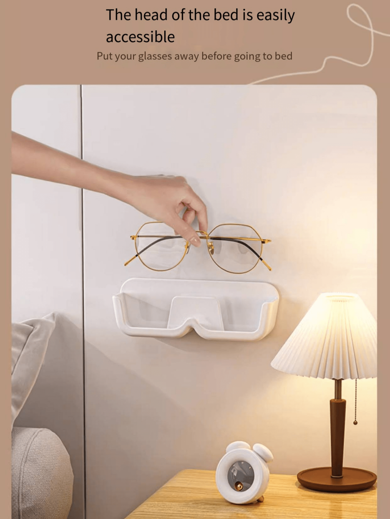 Wall Mounted Glasses Storage Box Decorative Display Shelf For Myopia ...