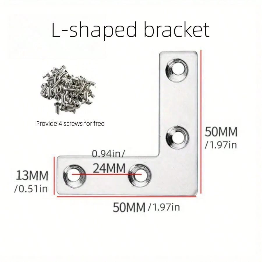 4pcs Thickened Stainless Steel Multi-functional Angle Code, Three-sided ...