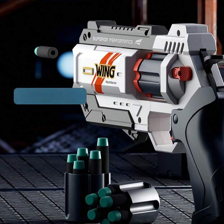 Transforming Burst Mecha Revolver Toy Gun, Boys' Manual Loading Girls ...