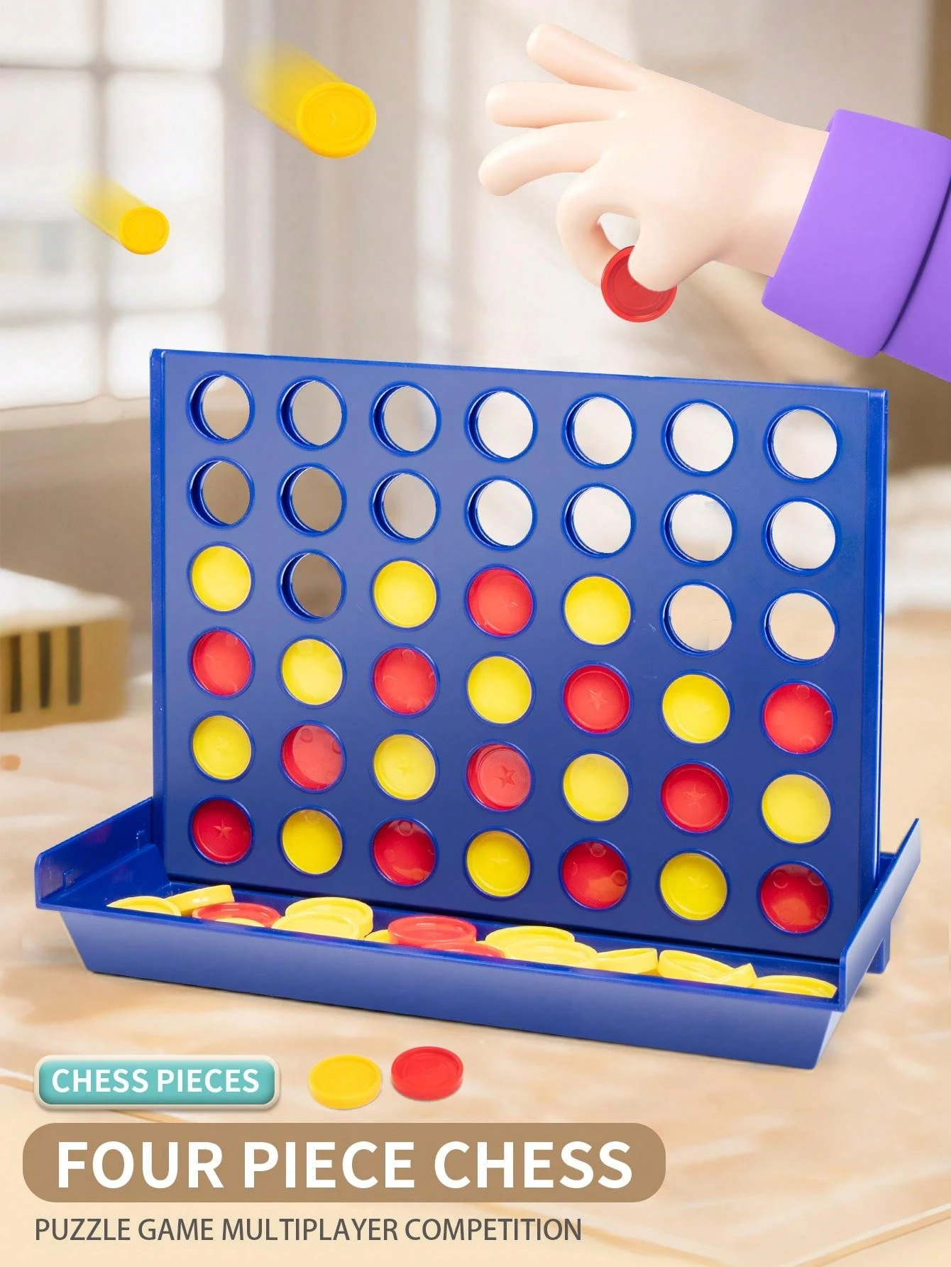 3d Four Connect Game, Five-In-A-Row Game, Five Finger Game, Four ...