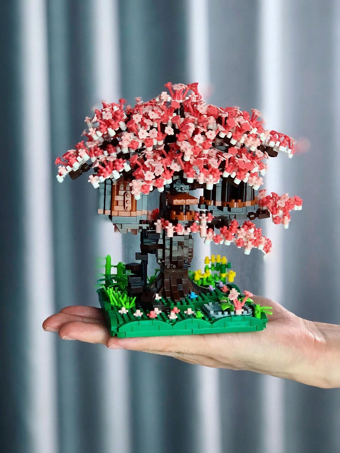 Cherry Blossom Bonsai Tree Diy Pink Cherry Blossom Tree House Micro ...