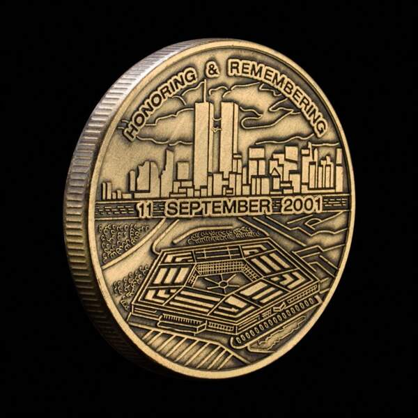 1 Piece Honoring And Remembering 11 September 2001 Souvenir Coin World ...