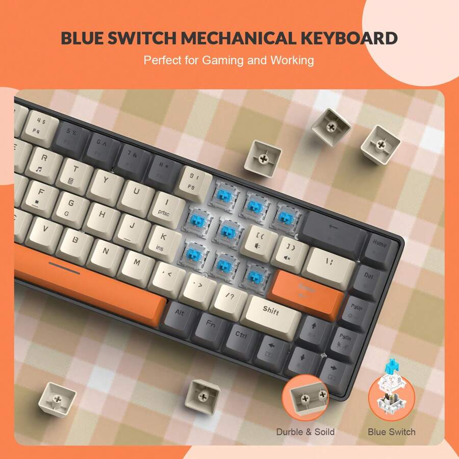 ATTACK SHARK ATTACK SHARK X ZIYOU LANG RK-T8 Wired 65% Mechanical ...