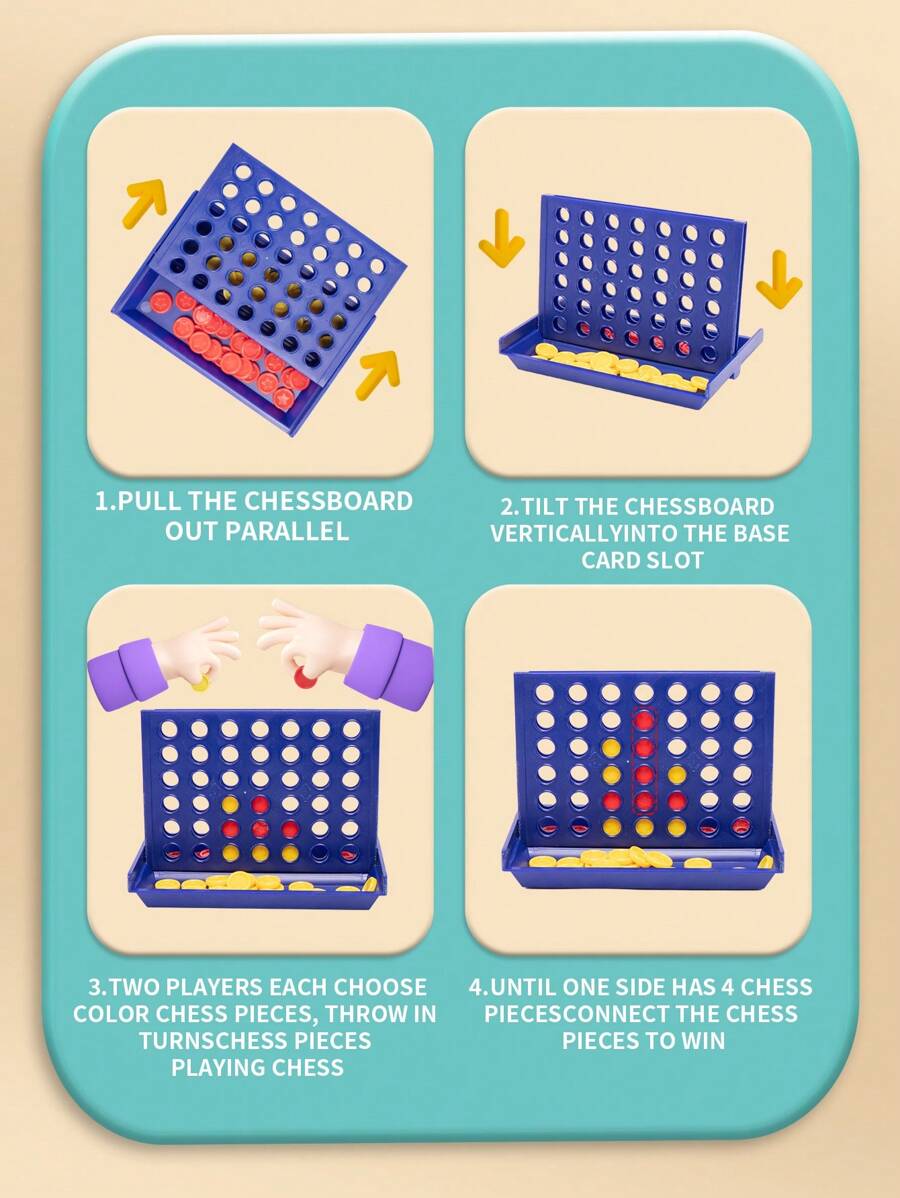 3d Connect 4 Gomoku Five Fingers Wuziqi Vier In Einer Reihe Schachspiel ...