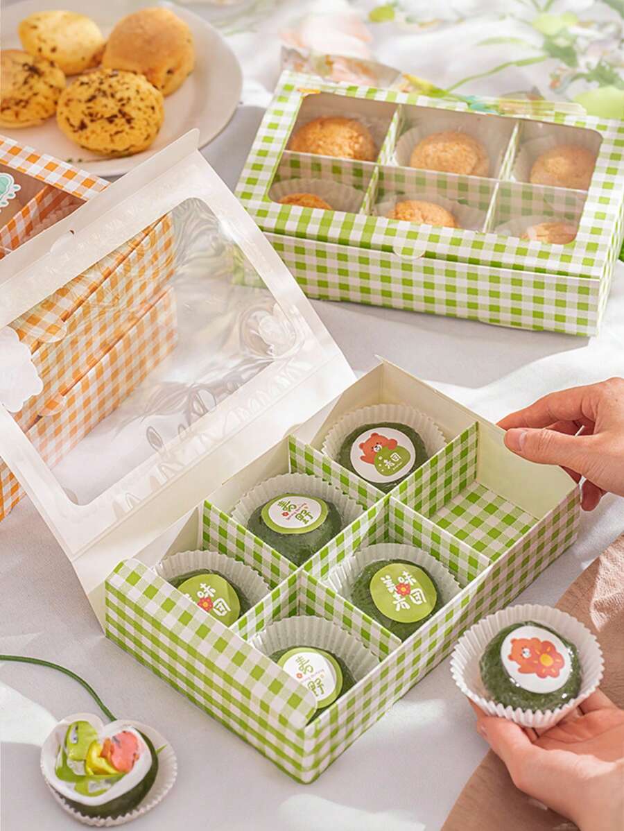 4pcs Durable Multi-grid Cake Packaging Gift Box,Dessert & Bakery Gift ...