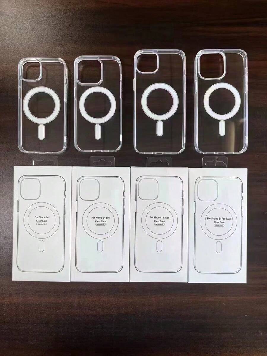 Funda magsafe transparente para iphone16,iphone15,iphone14,iphone13 ...