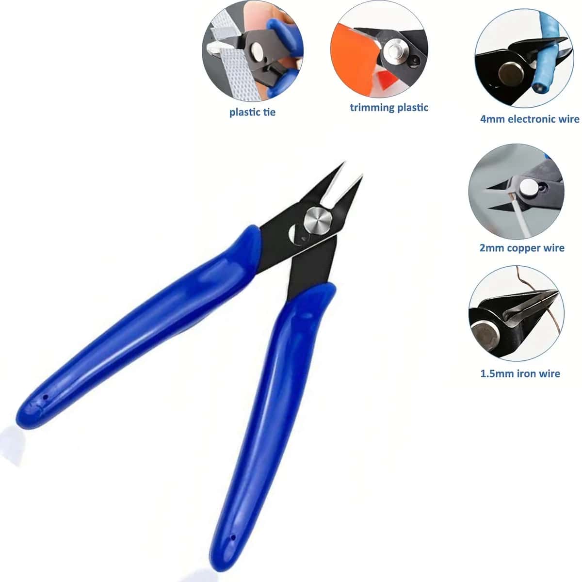 Mini Diagonal Pliers Carbon Steel Pliers, Portable Electrical 170 Wire ...