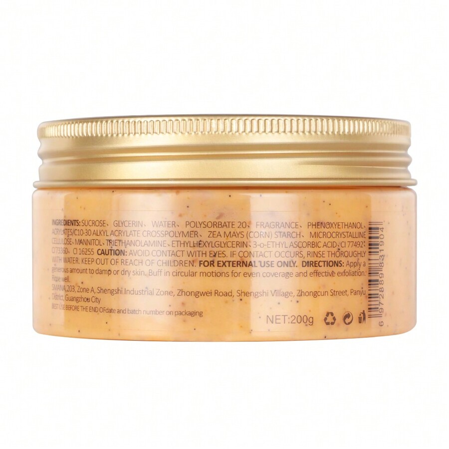 200g Vitamin C Orange Scrub With Collagen & Stem Cell For Exfoliating ...