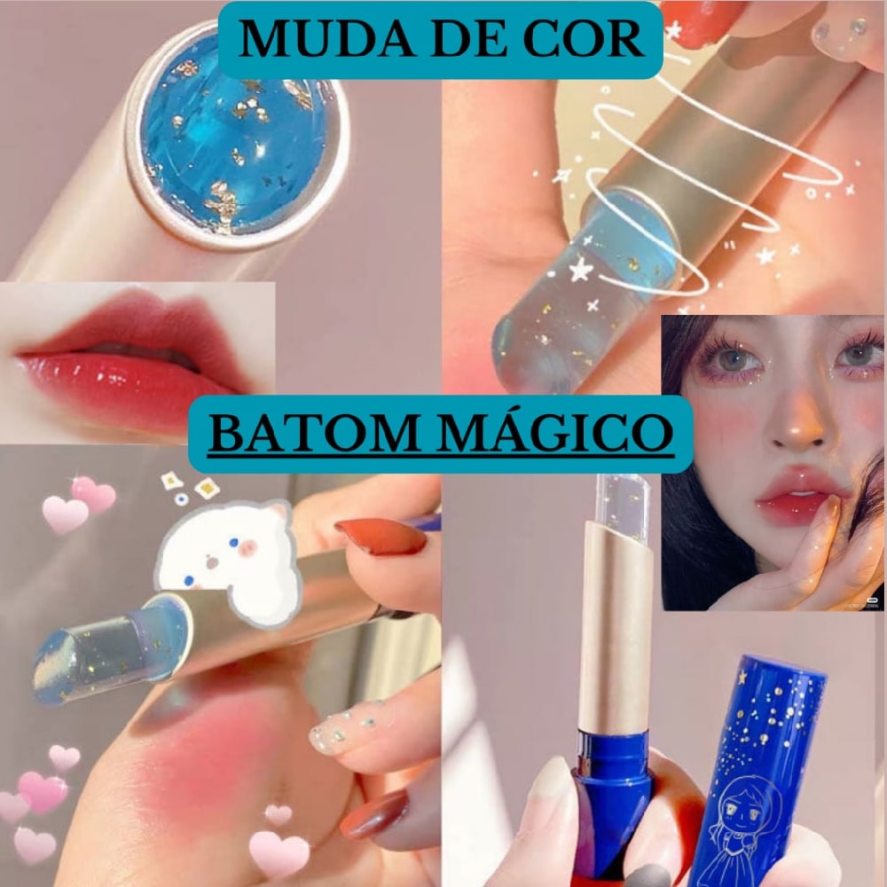 Kit com 10 Batons Mágico Hidratante - Lua&Neve | SHEIN Brasil