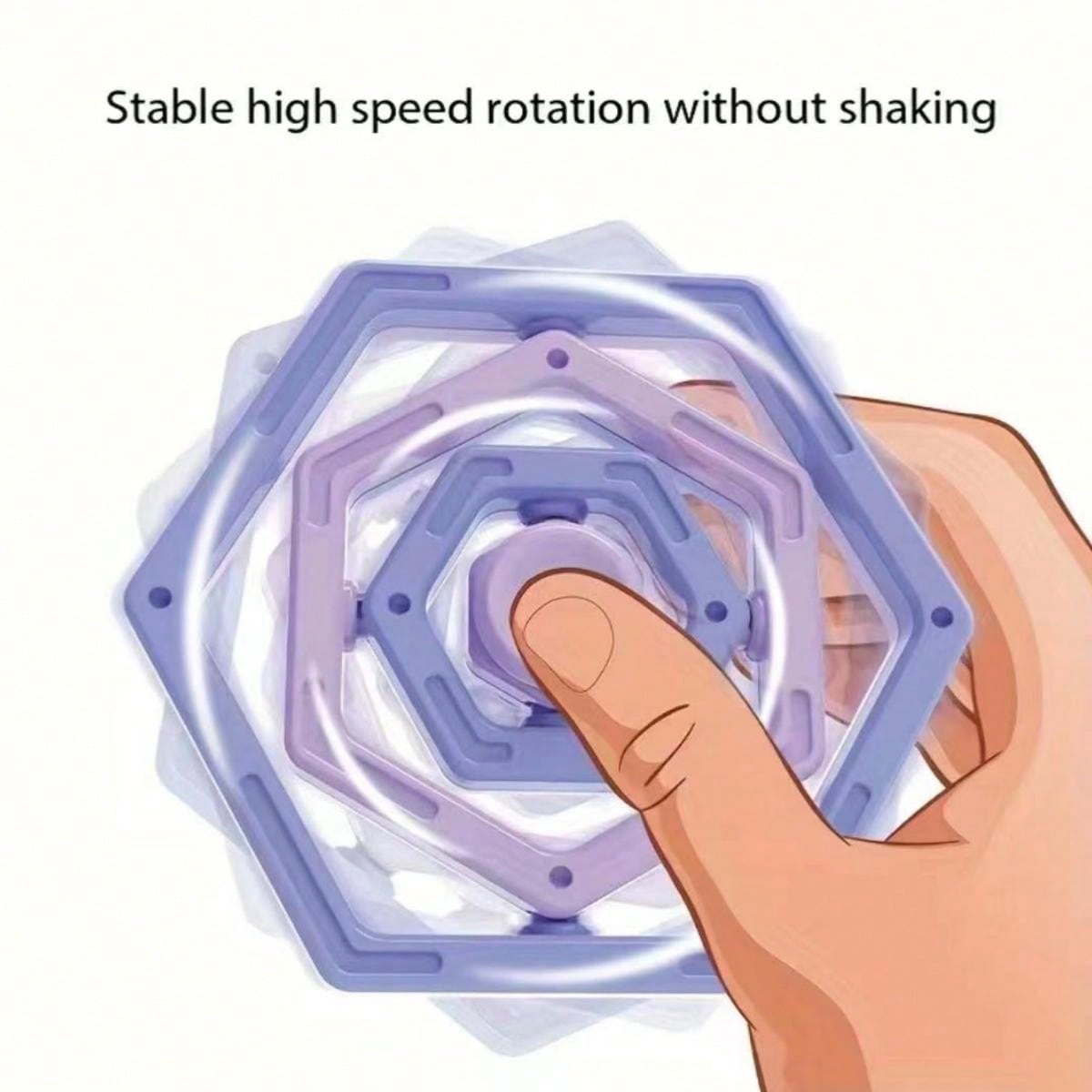 Hexagonal 3D Infinite Flip Finger Gyroscope Decompression Artifact ...