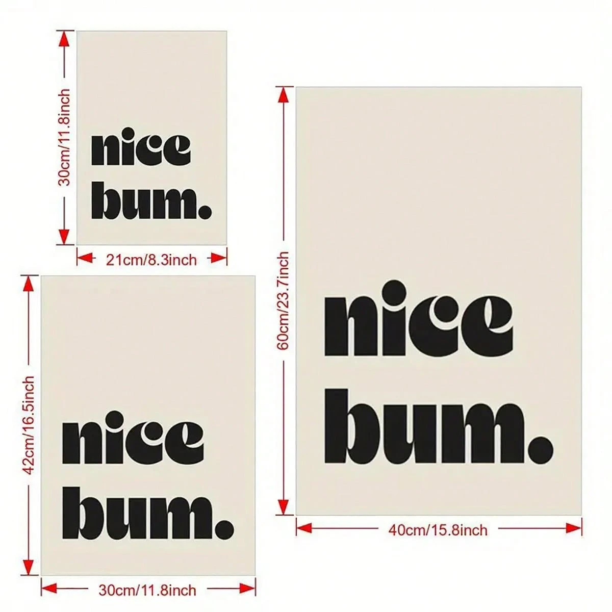 1pc Canvas Poster, Nice Bum Poster Wall Art For Living Room, Wall Decor ...