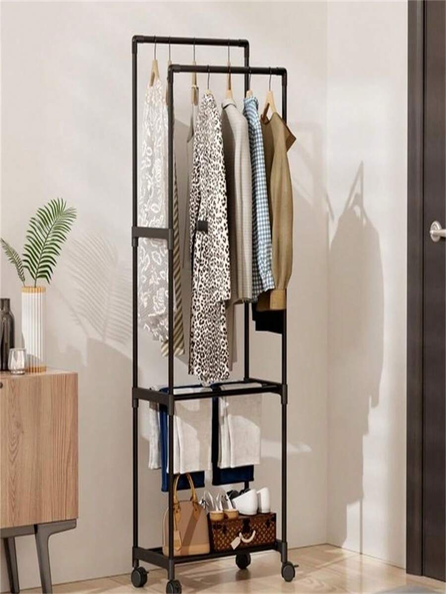 Clothes Rack Clothes Hanger Laundry Rack Bag Organiser Floor Type ...