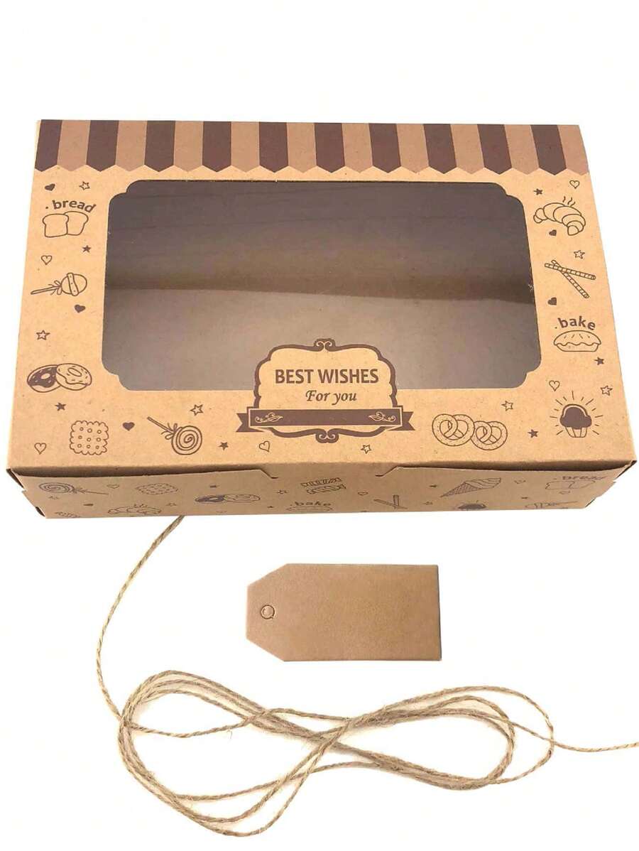 10pcs/Pack Candy & Biscuit Shaped Boxes With Rope, Hanging Tag ...