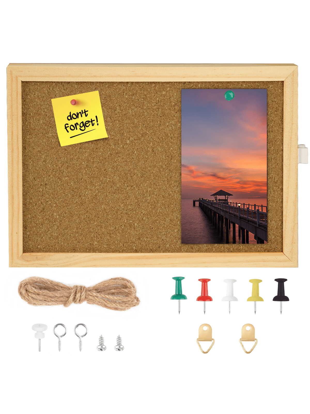 1pc Wooden Board, Message Board For Home, Office, School And Kitchen ...